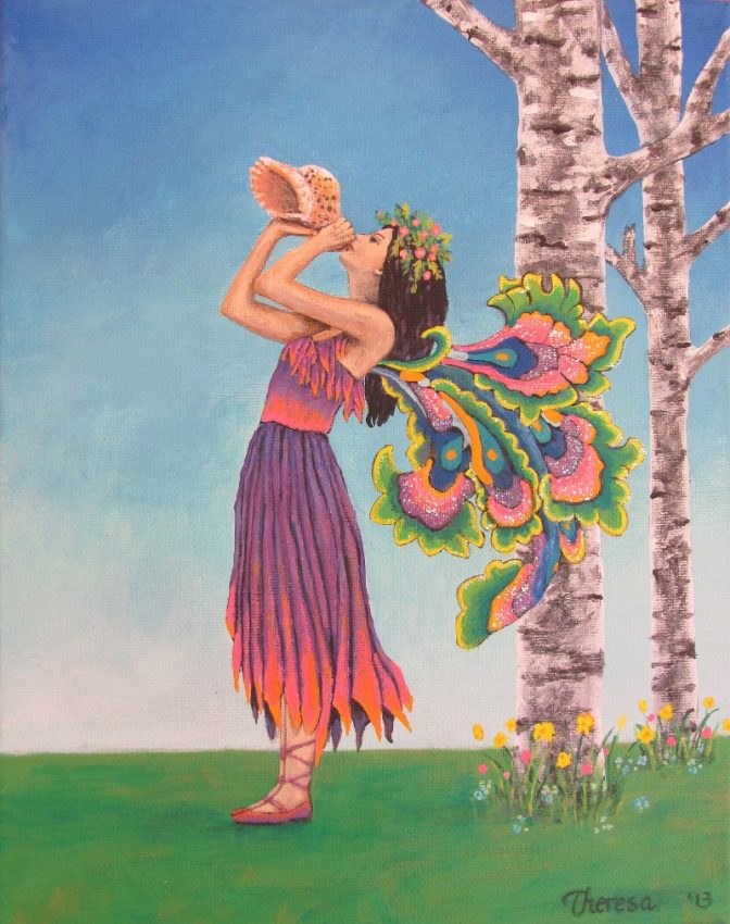 "The Song of Spring" Original Painting (11" x 14") - Owl's Flight Art ...